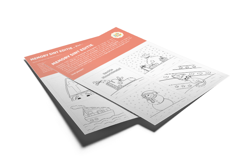 Sinterklaas Memoryspel - maak het zelf met je kindje!